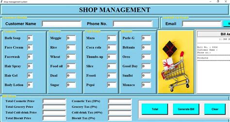Shop Management System In Python With Source Code