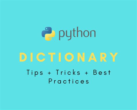 glinteco blog python dictionary tips tricks and best practices