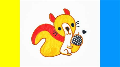 How To Draw A Squirrel Easy Step By Step YouTube