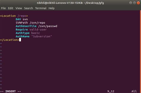 how to install and configure apache subversion svn in linux geeksforgeeks