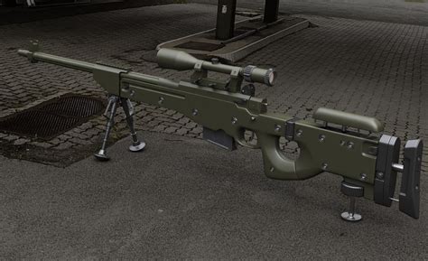 德国G AWM F 狙击步枪建模渲染 三维 机械 交通 LOVE BELLA YAO 原创作品 站酷 ZCOOL