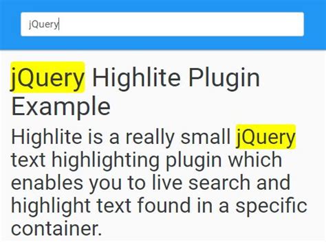 Jquery Text Highlighting Plugins Jquery Script