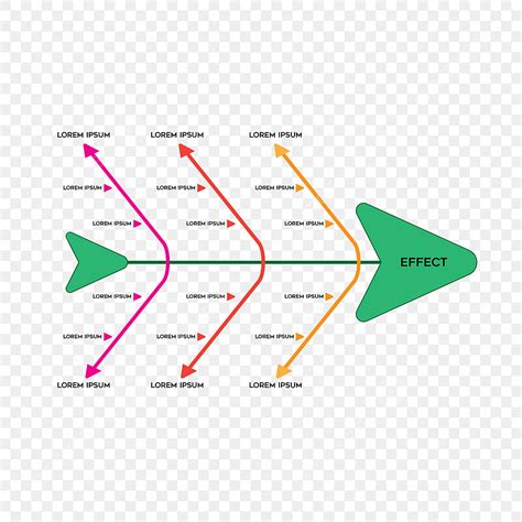 Fishbone Diagram Vector Art PNG Fishbone Diagram Six Options Textbox