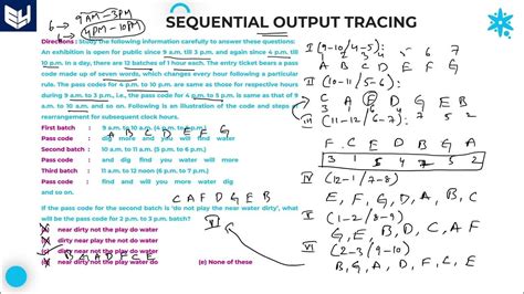 sequential output tracing reasoning part 10 bharath kumar youtube
