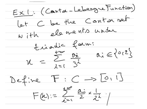 solved ex1 canto lebergue function let c be the cantor