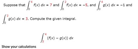 solved suppose that f x dx 7 and [ rx dx 2 f x dx 5