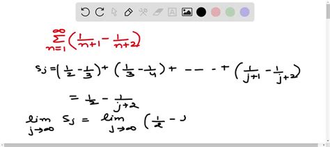 solved find a formula for the partial sums of the series for each series determine whether the