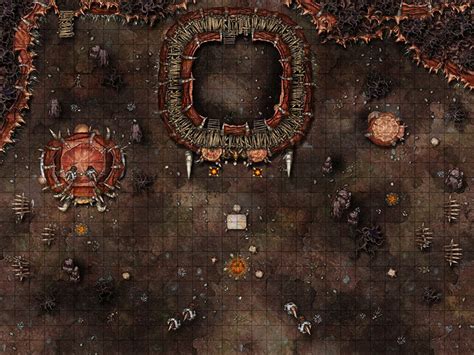 Orc Village Battle Map Dnd Battle Map Dandd Battlemap Dungeons And Dragons 5e Roll20