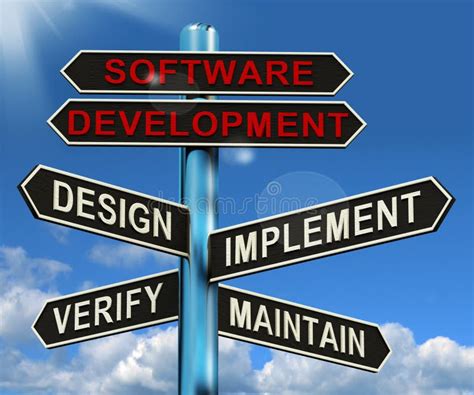 Software Development Showing Design Stock Illustration Illustration