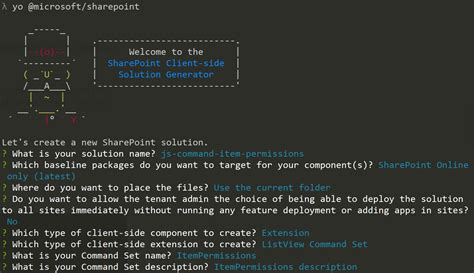 sharepoint framework spfx extensions listview command