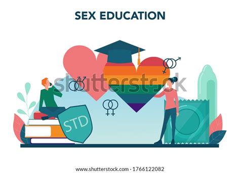 Sexual Education Concept Sexual Health Lesson Stock Vector Royalty Free 1766122082 Shutterstock