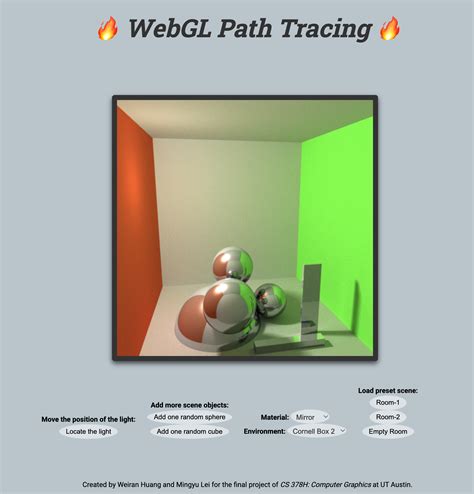 github etodemerzel0427 webgl path tracer