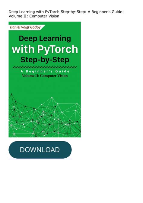 Read Ebook Pdf Deep Learning With PyTorch Step By Step A Beginner S