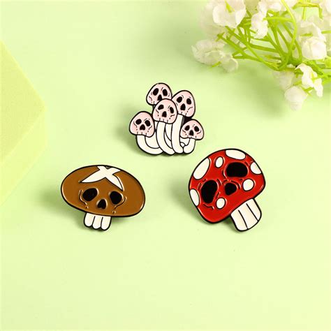 Mushroom Pin Brooches Lookah