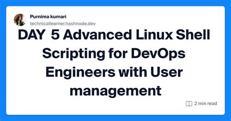 day 5 advanced linux shell scripting for devops engineers with user management