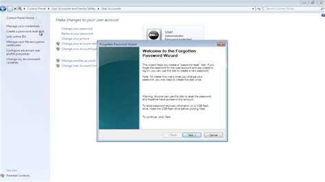 how to create a windows 7 password reset disk youtube