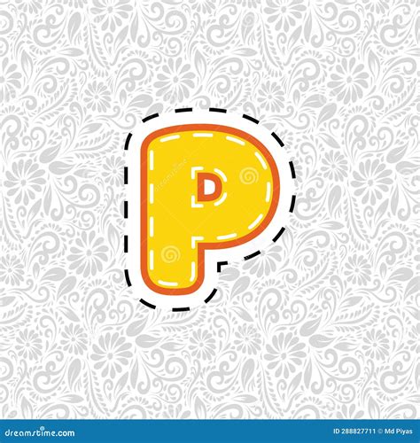 Alphabet Letter P Latter Art Alphabet Vector Font Vector Stock