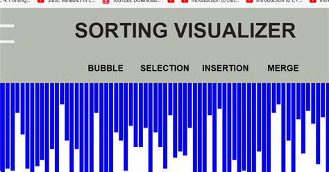 sorting visualizer devfolio