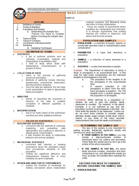 chapter 1 psych stat pdf sampling statistics level of measurement