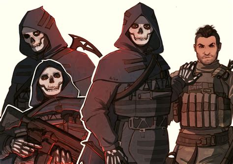 Ghost And Soap Call Of Duty And More Drawn By Amikoroyai Danbooru