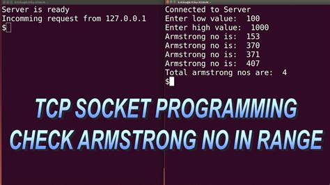 tcp socket programming socket programming in c tcp socket programming check armstrong no