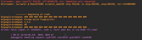 native crash fatal signal 11 sigsegv code 1 fault addr 0xc in tid 8169 ff read · issue