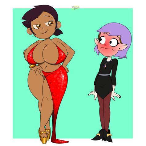 Rule 34 2girls Amity Blight Big Ass Big Breasts Big Butt Canon Couple Female Female Only Full