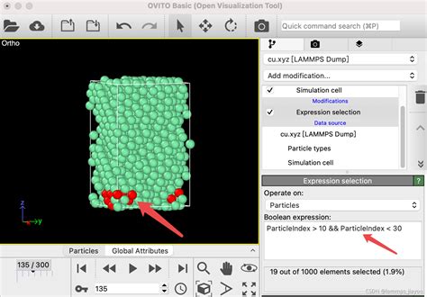 lammps后处理：ovito选择原子高级技巧讲解 csdn博客