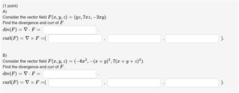solved a consider the vector field