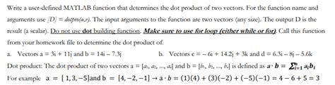 solved write a user defined matlab function that determines