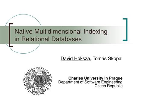 ppt native multidimensional indexing in relational databases powerpoint presentation id 3715007