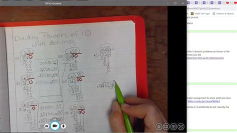 day 2 dividing powers 10 decimals youtube