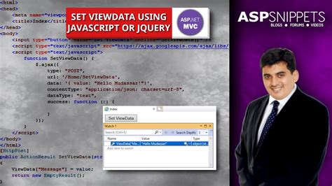 set viewdata using javascript or jquery in asp mvc youtube