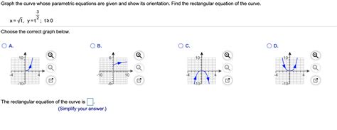 solved graph the curve whose parametric equations are given