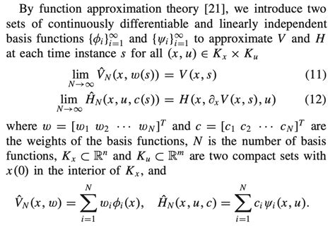 continuity function approximation with two arguments can the parameters be continuous with