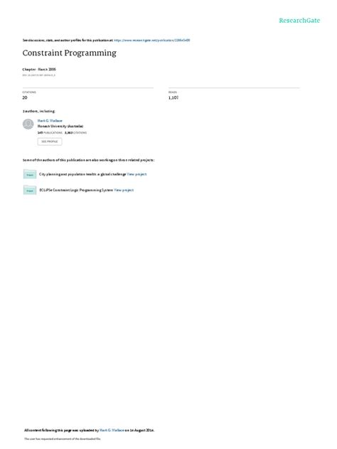 constraint programming pdf mathematical optimization applied mathematics