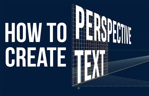 How To Create Perspective Text In Adobe Illustrator Photoshop