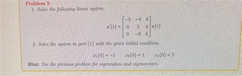solved eigenvalue 6a˚ multiplicity 1 a eigenvector