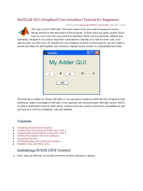 matlab gui graphical user interface tutorial for beginners pdf graphical user interfaces