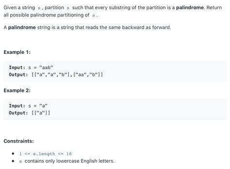 [leetcode] 131 palindrome partitioning c