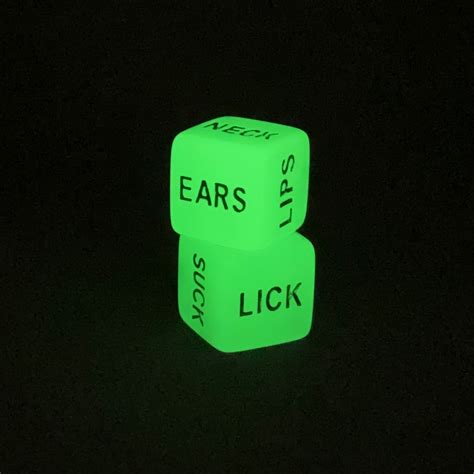 2 Sex Dice Glow In The Darksex Positions Fun In The Bedroom Etsy