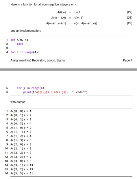 solved observe the input output of a recursive function
