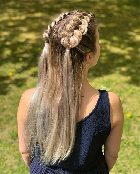 41 Pretty Half Up Half Down Braid Hairstyles To Diy Page 3 Stayglam
