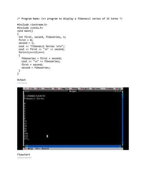 fibonacci series program in c pdf