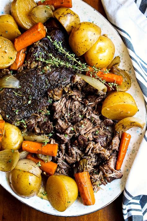 Perfect Slow Cooker Pot Roast The Two Bite Club