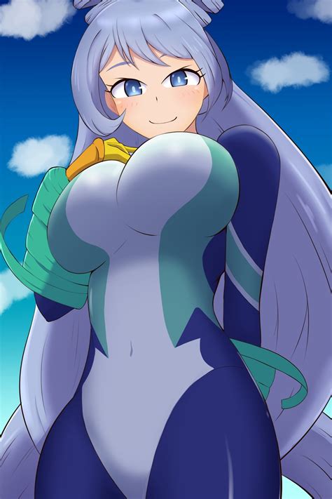 Rule 34 1girls 2021 Big Breasts Blue Eyes Blue Hair Bodysuit Breasts Female Human Hadou Nejire
