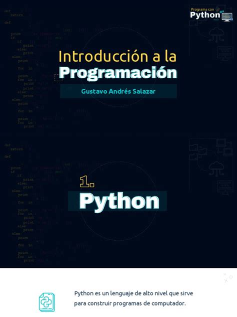 introduccion a python pdf python lenguaje de programación programación