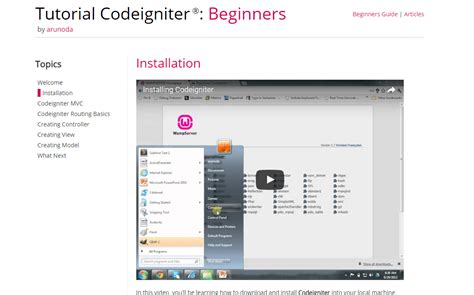 best codeigniter tutorials for beginners