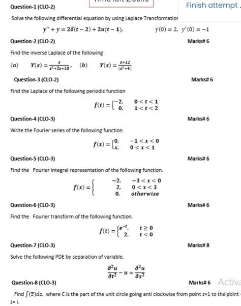 solved f 0 { question 1 clo 2 finish attempt solve