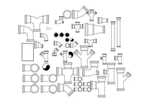 Plumbing Pipe Free CAD Block Cadbull